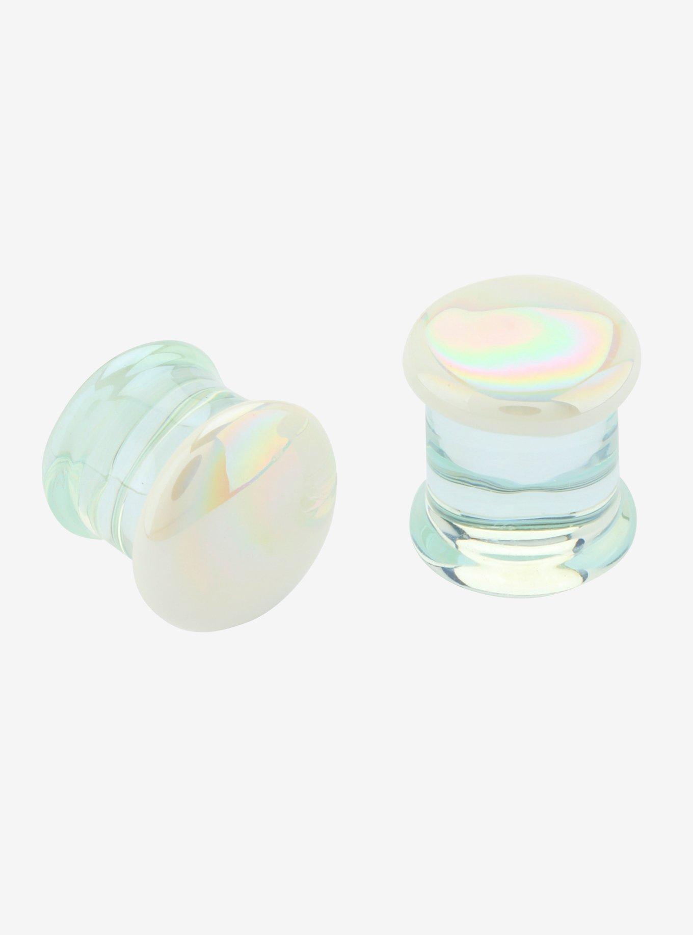 Glass Iridescent Plug 2 Pack | Hot Topic