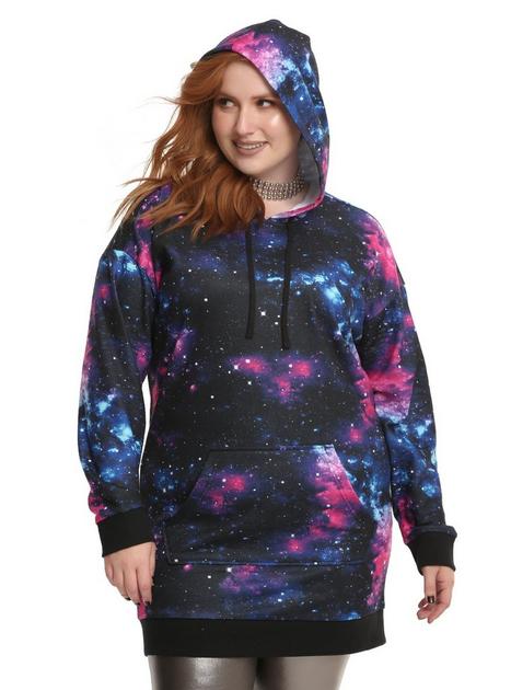 Galaxy Hoodie Dress Plus Size | Hot Topic