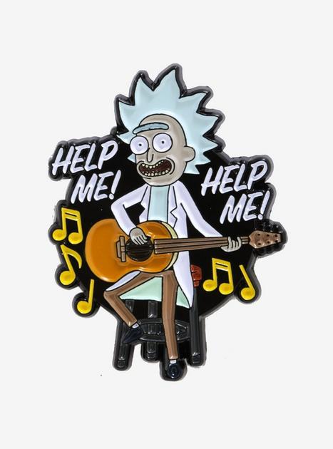 Rick And Morty Tiny Rick Guitar Enamel Pin | BoxLunch
