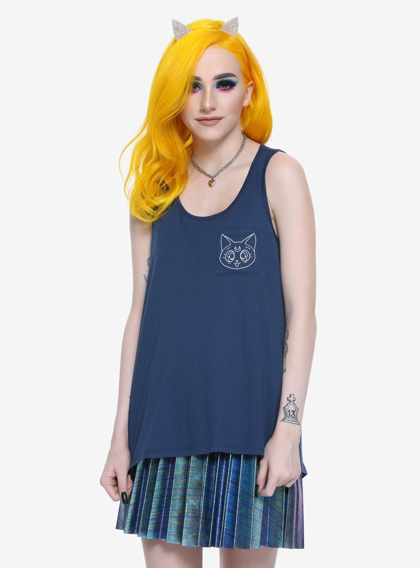 Sailor Moon Luna Chiffon Back Girls Tank Top | Hot Topic