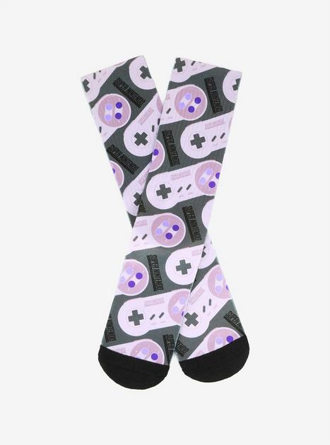 Nintendo Super Nintendo Controller Allover Print Socks | BoxLunch