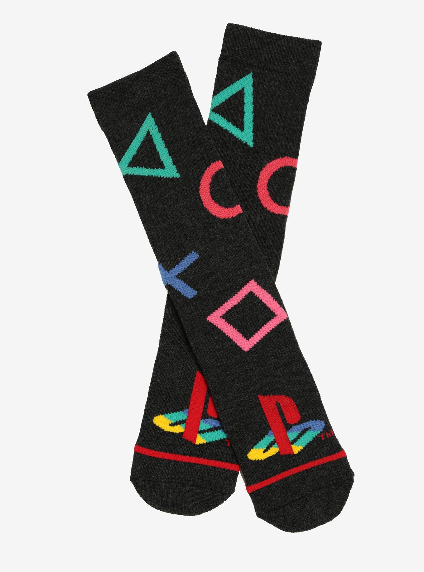 Playstation Big Button Logo Crew Socks | BoxLunch
