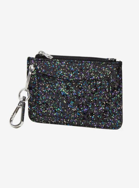 Black Glitter ID Wallet | Hot Topic