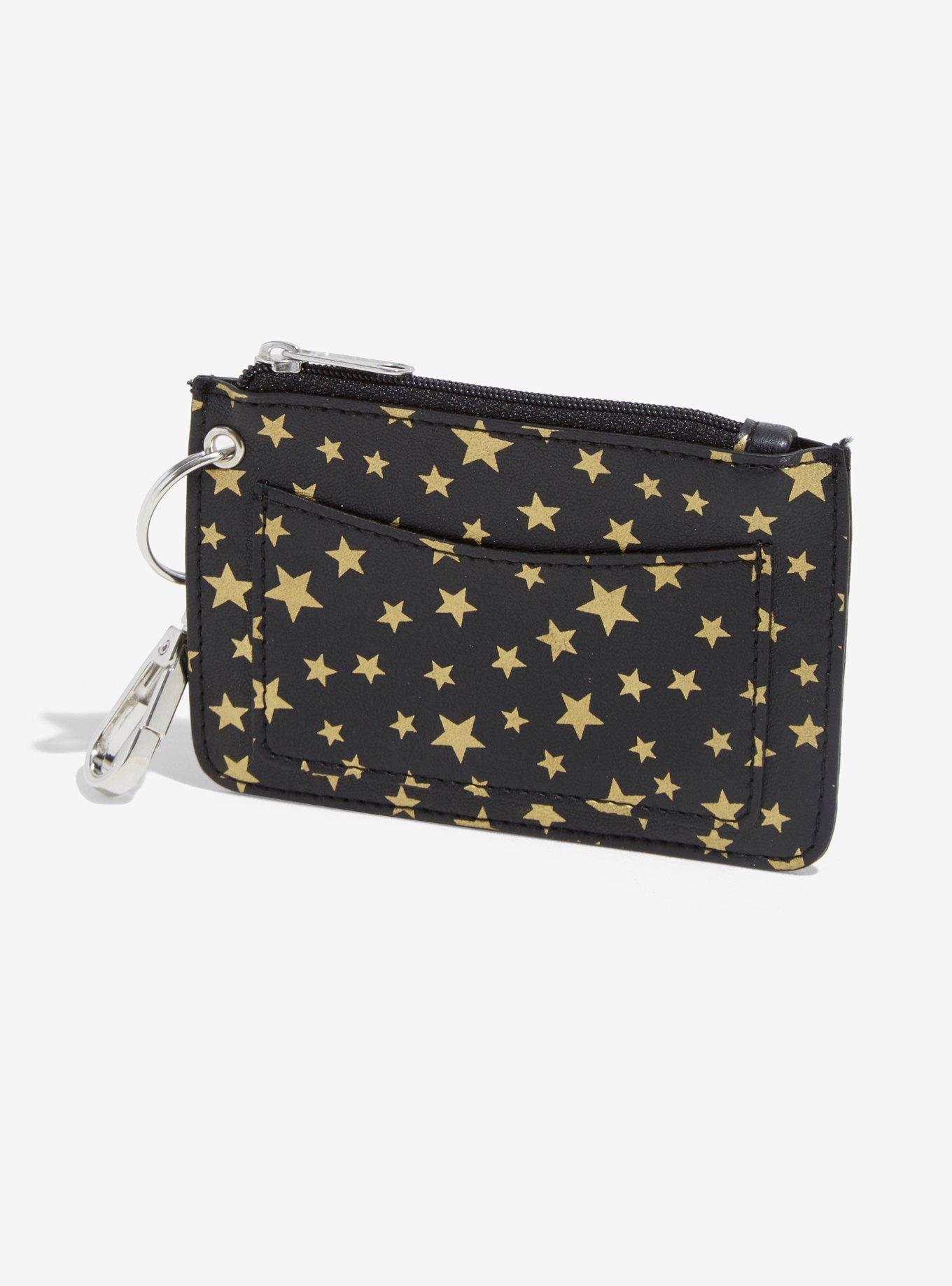 Black & Gold Star ID Card Wallet | Hot Topic