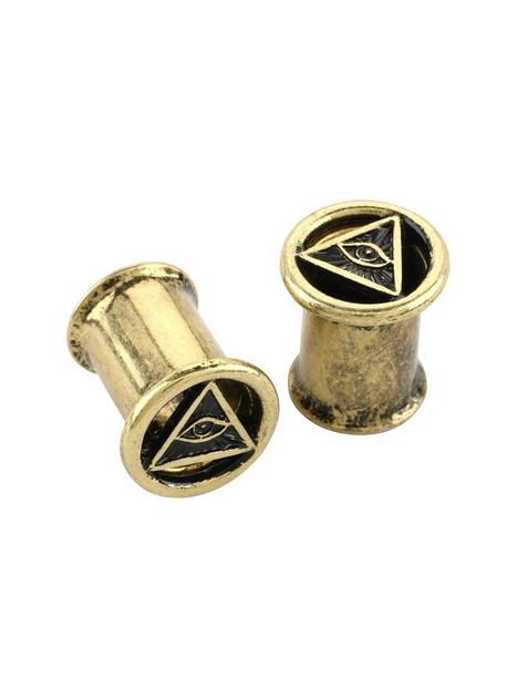 Steel All-Seeing Eye Plugs 2 Pack | Hot Topic