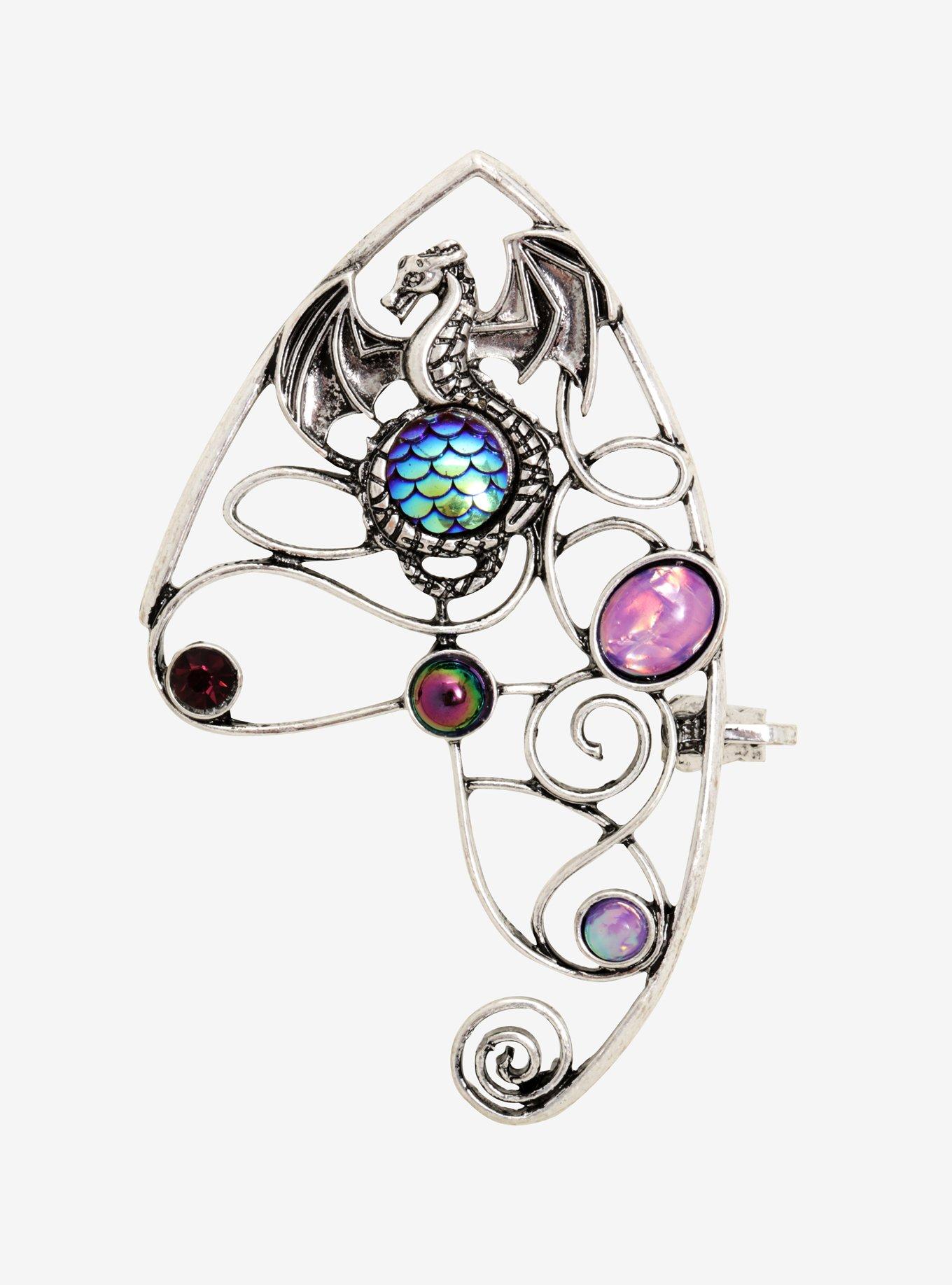 Blackheart Dragon Ornate Ear Cuff | Hot Topic