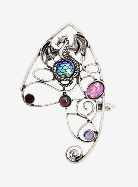 Blackheart Dragon Ornate Ear Cuff | Hot Topic