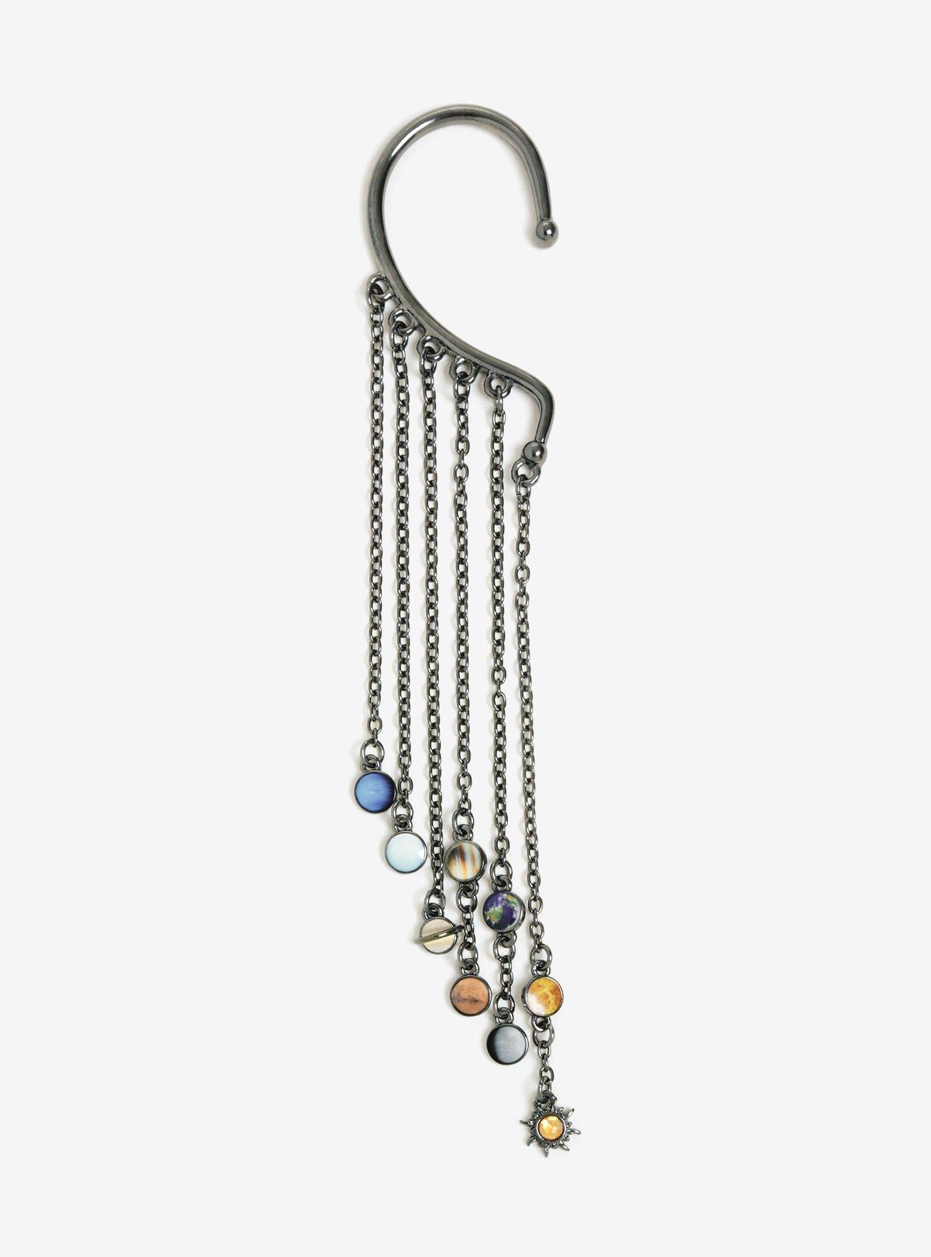Blackheart Solar System Dangle Ear Cuff | Hot Topic