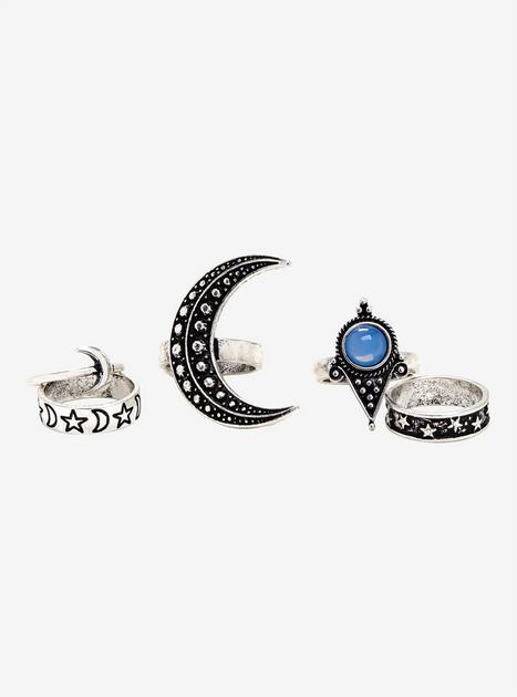 Blackheart Celestial Ring Set | Hot Topic