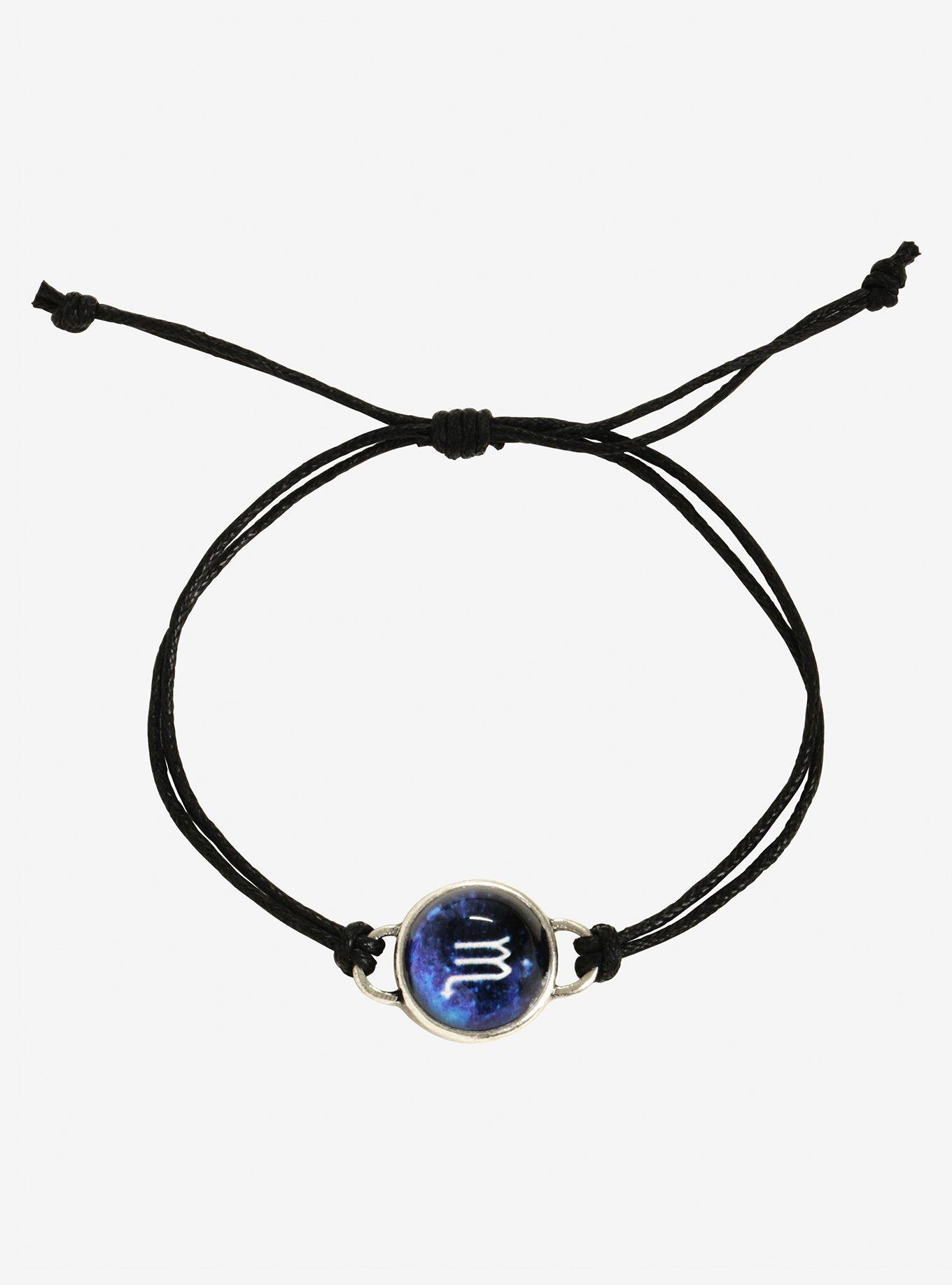 Blackheart Scorpio Zodiac Cord Bracelet | Hot Topic