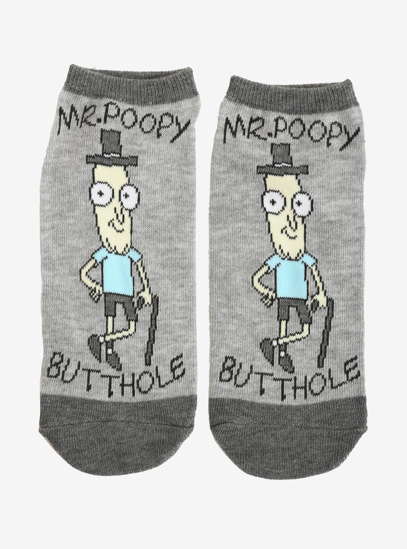Rick And Morty Mr. Poopy Butthole No-Show Socks | Hot Topic