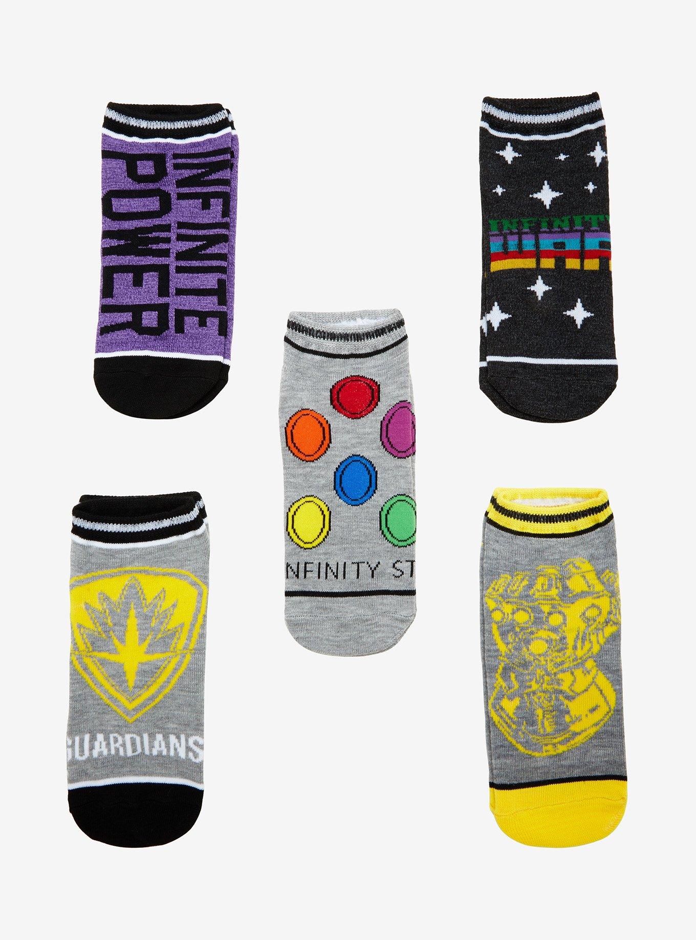Marvel Avengers: Infinity War No-Show Socks 5 Pair | Hot Topic