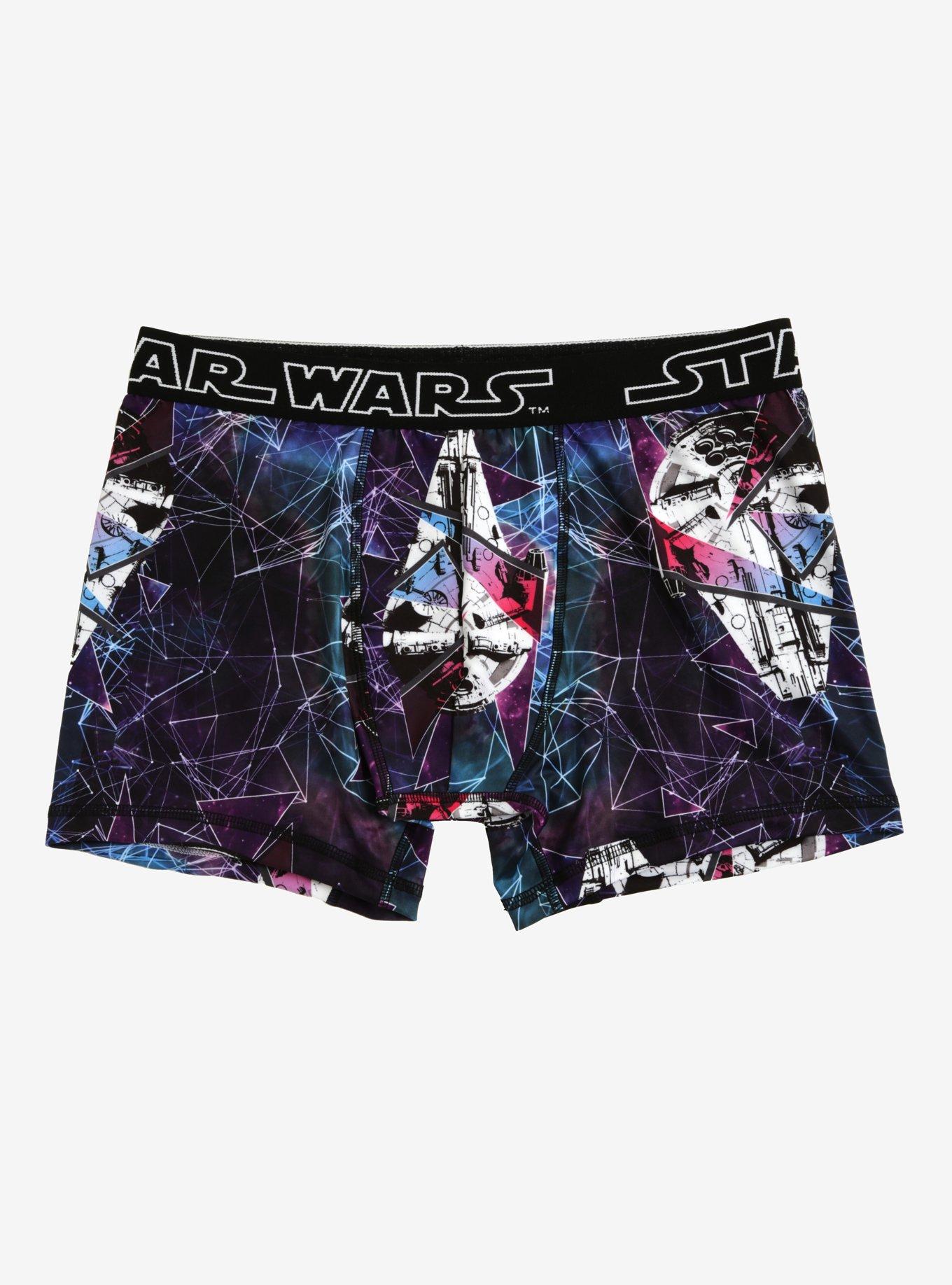 Star Wars Millennium Falcon Galaxy Boxer Briefs | Hot Topic