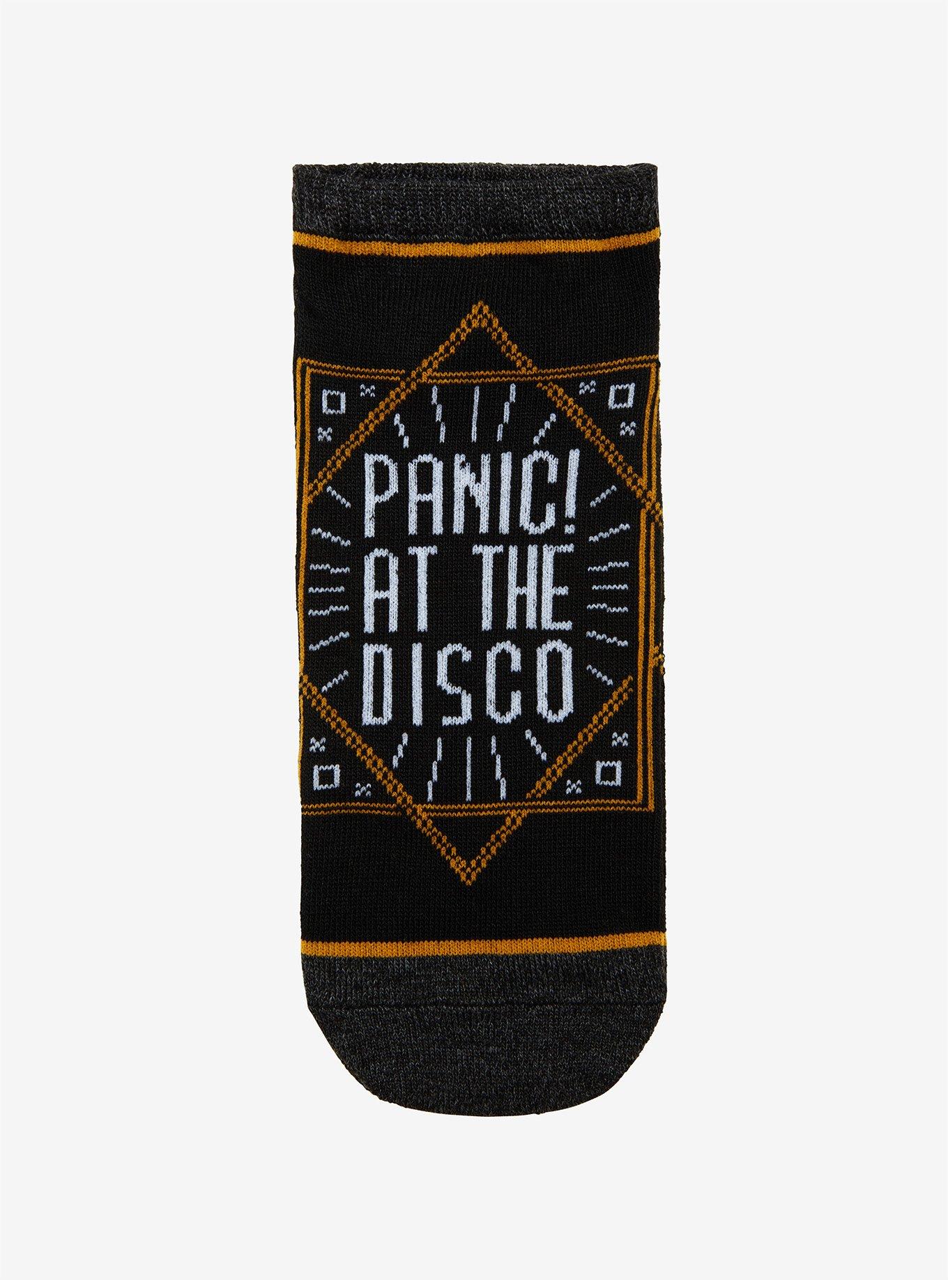 Panic! At The Disco Logo No-Show Socks | Hot Topic