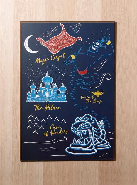 Disney Aladdin Map Wood Wall Art | Hot Topic