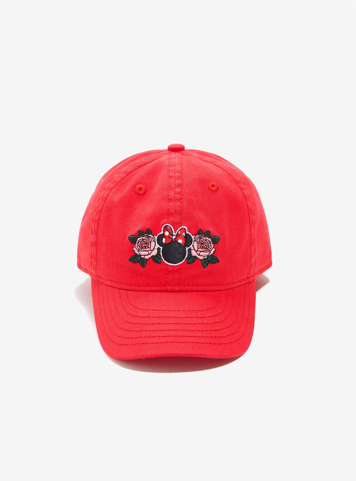 Disney Minnie Mouse Red Flower Toddler Dad Hat - BoxLunch Exclusive ...