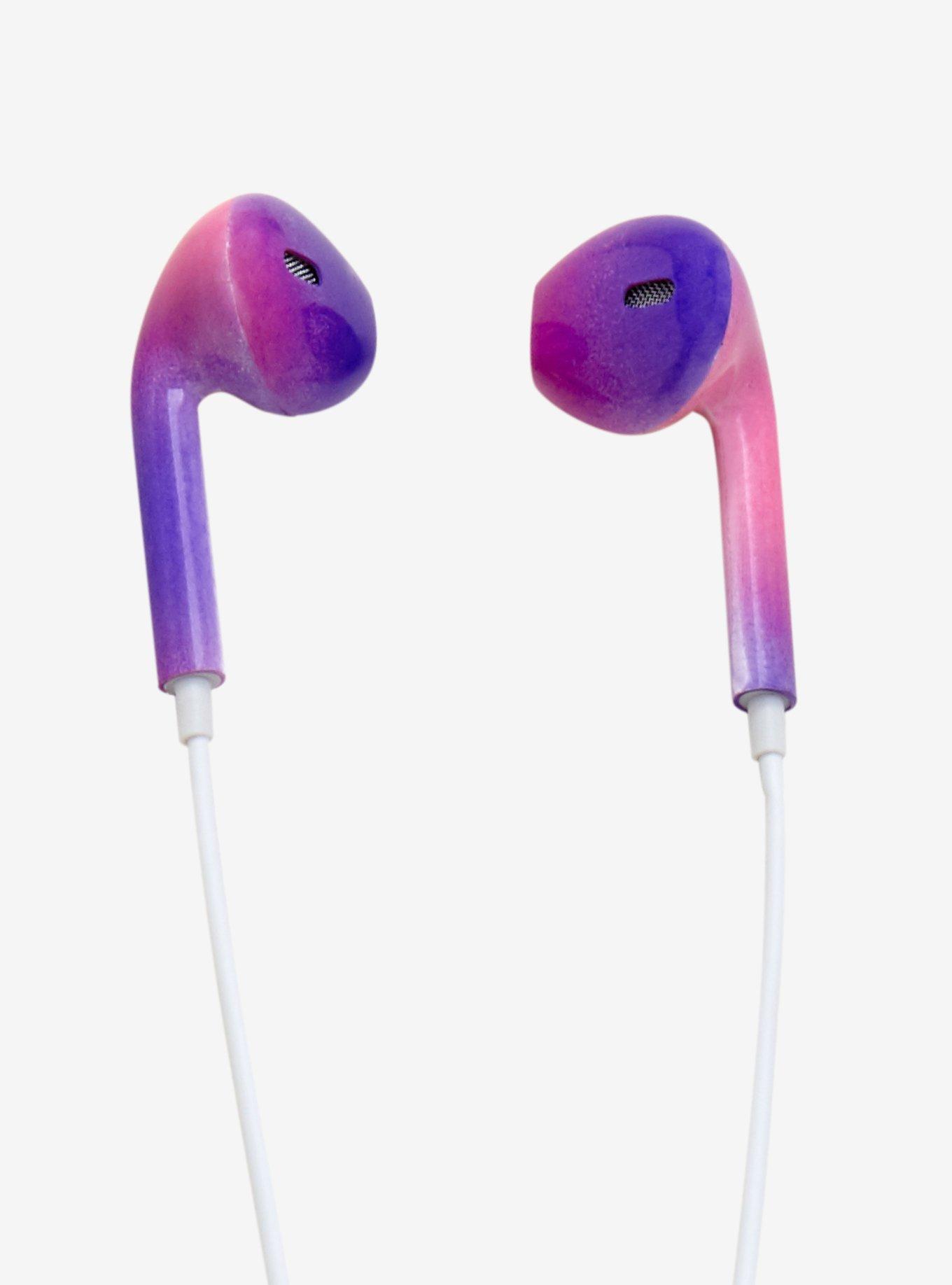 Purple Pink Ombre Earbuds | Hot Topic