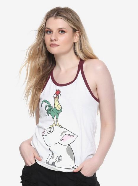 Disney Moana Hei Hei On Pua Girls Strappy Tank Top | Hot Topic