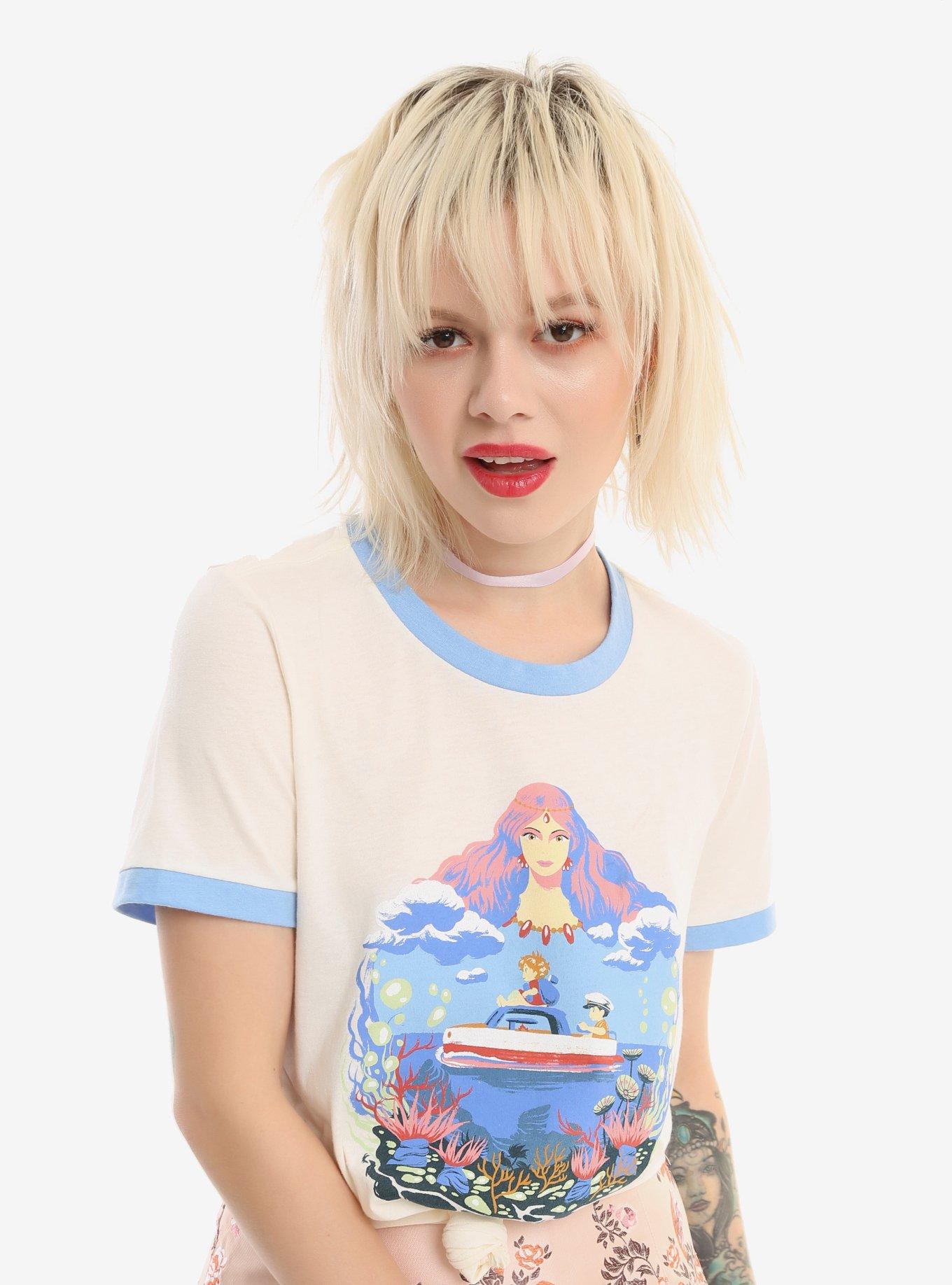 Her Universe Studio Ghibli Ponyo Granmamare Girls Ringer T-Shirt | Hot ...