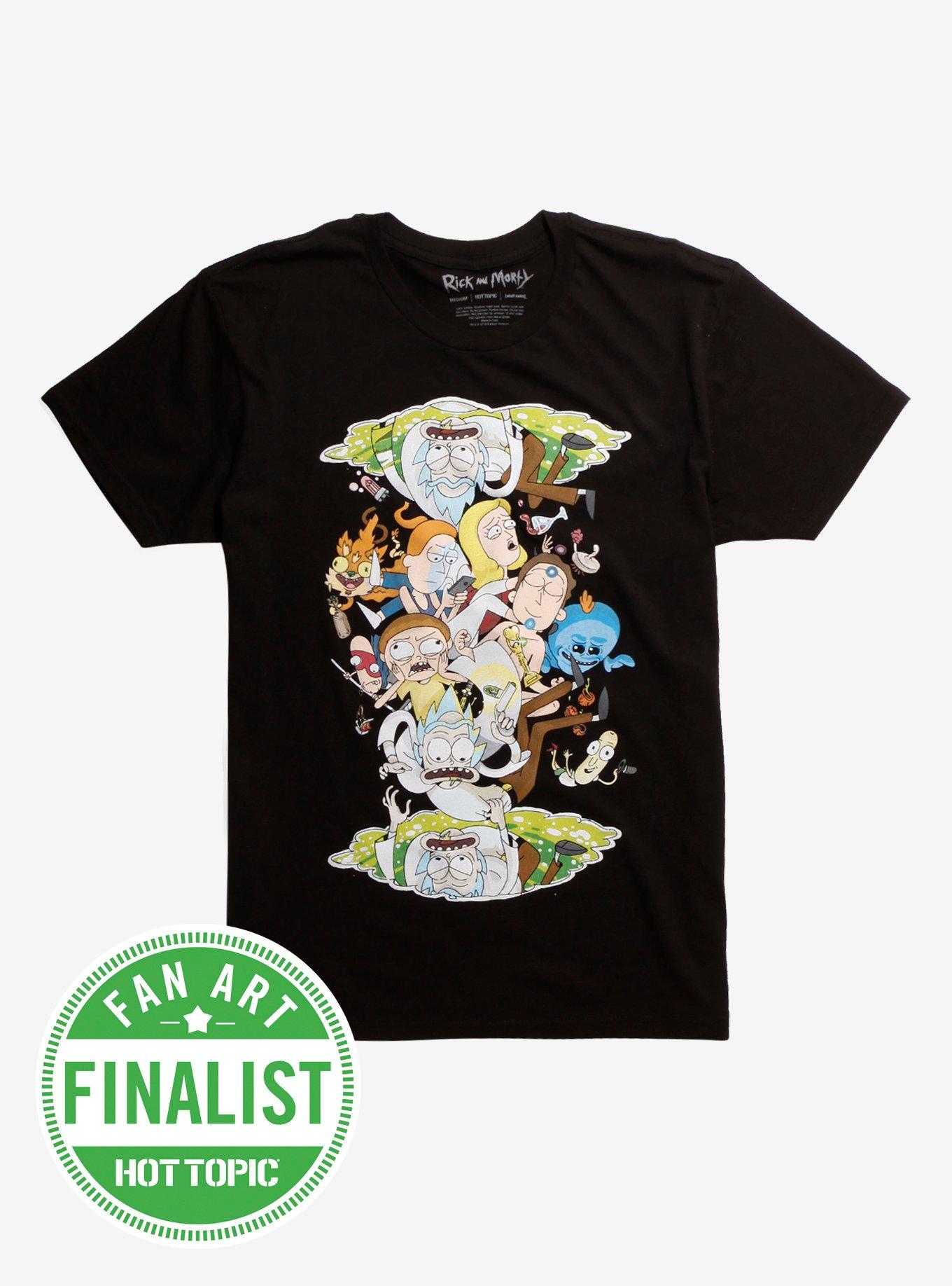 Rick And Morty Portal Loop T Shirt Hot Topic Exclusive Hot Topic