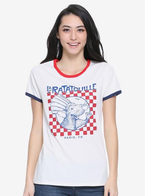 Disney Pixar Ratatouille Checkered Womens Ringer Tee - BoxLunch ...