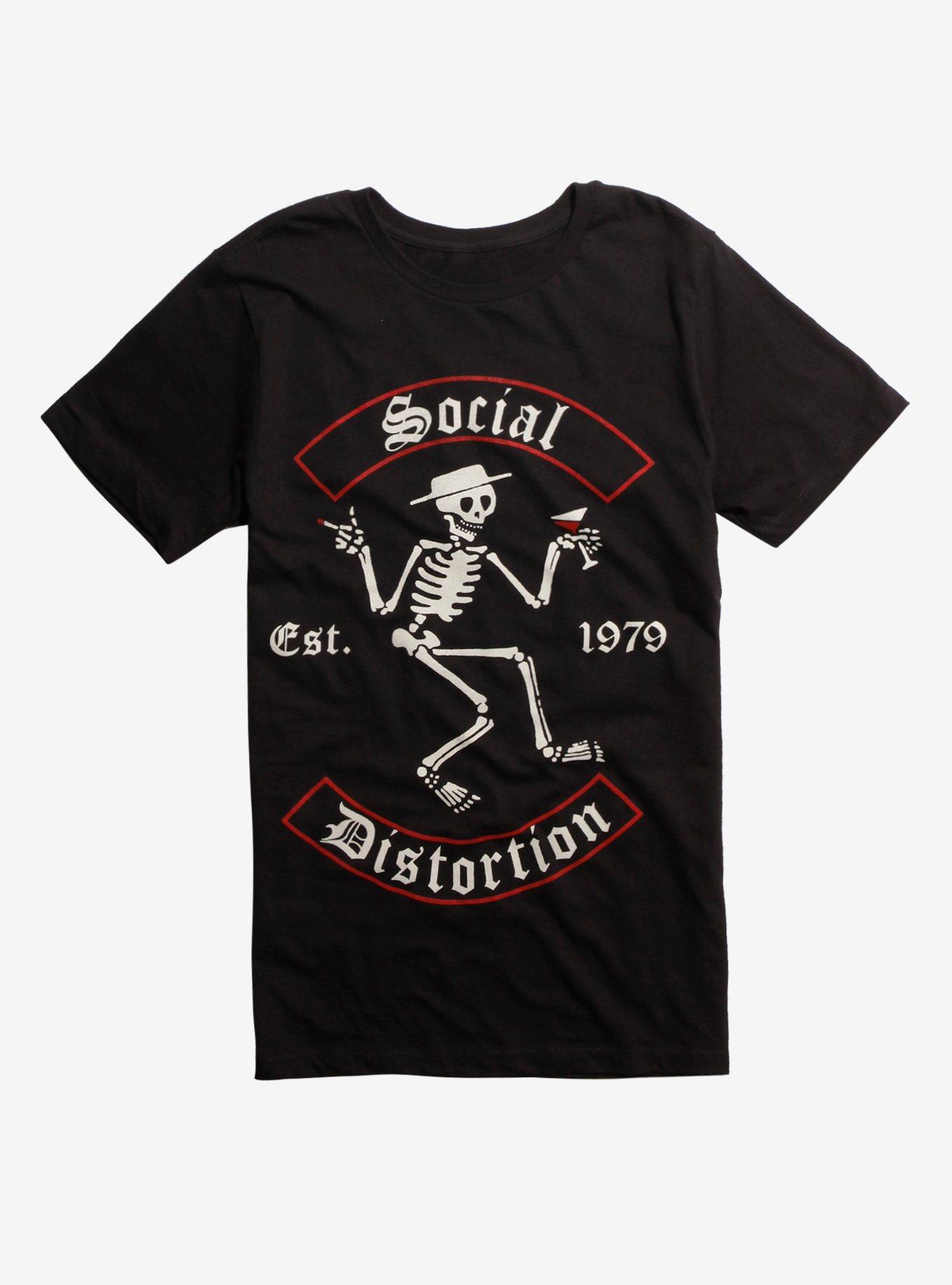 Social Distortion Skelly Club Logo T-Shirt | Hot Topic