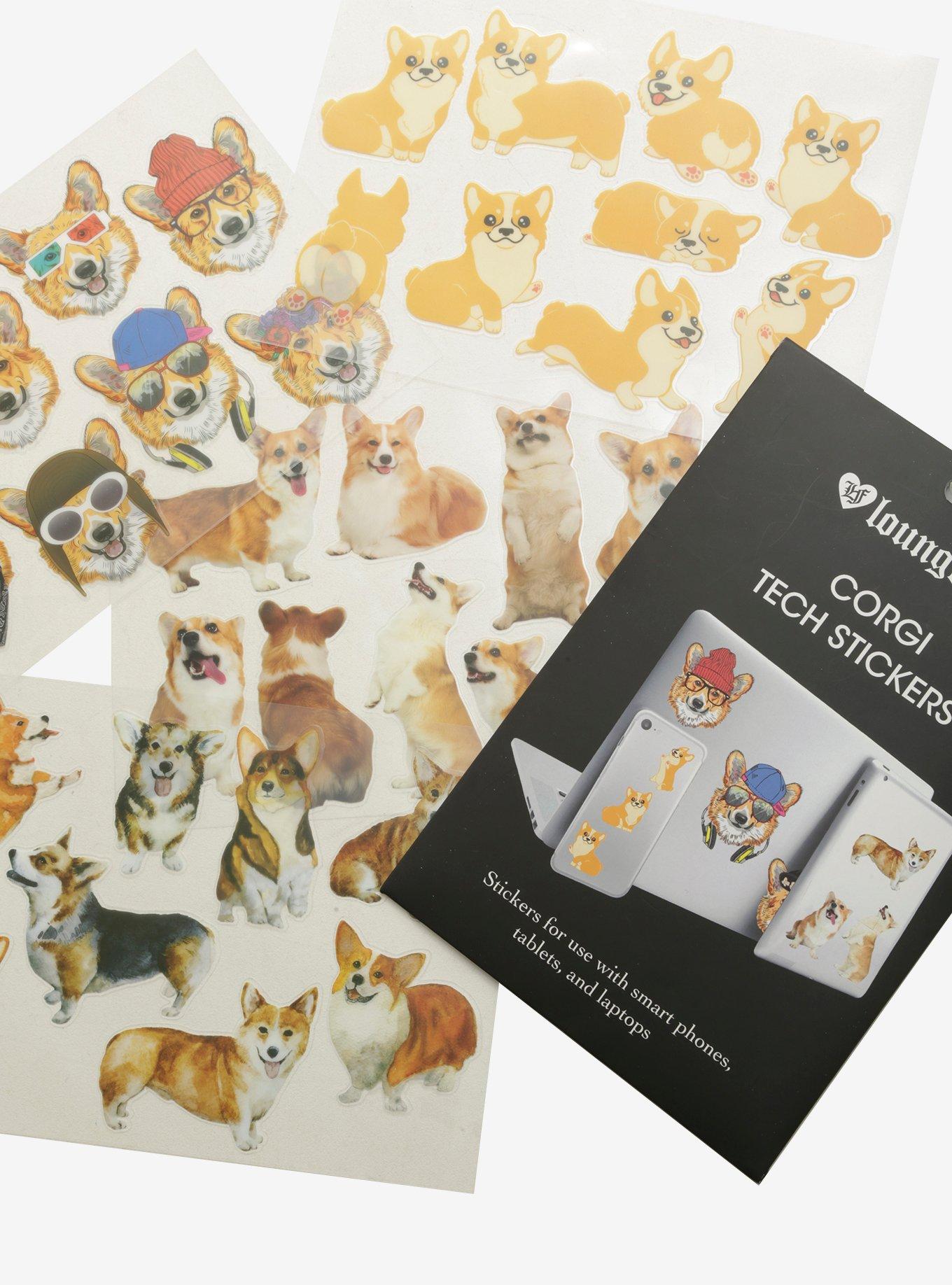 Loungefly Corgi Tech Stickers | Hot Topic