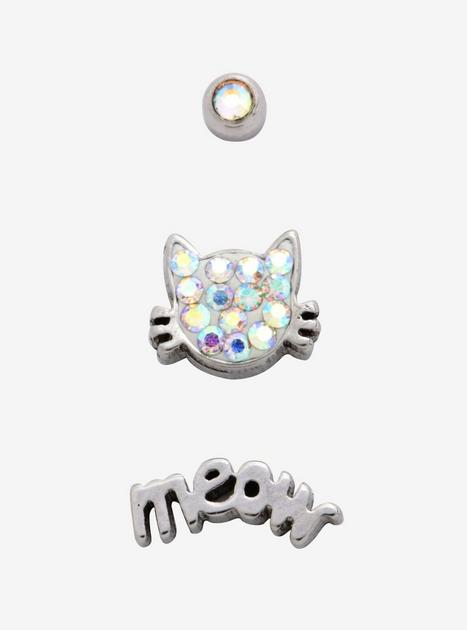 Steel Cat Cartilage Stud 3 Pack | Hot Topic