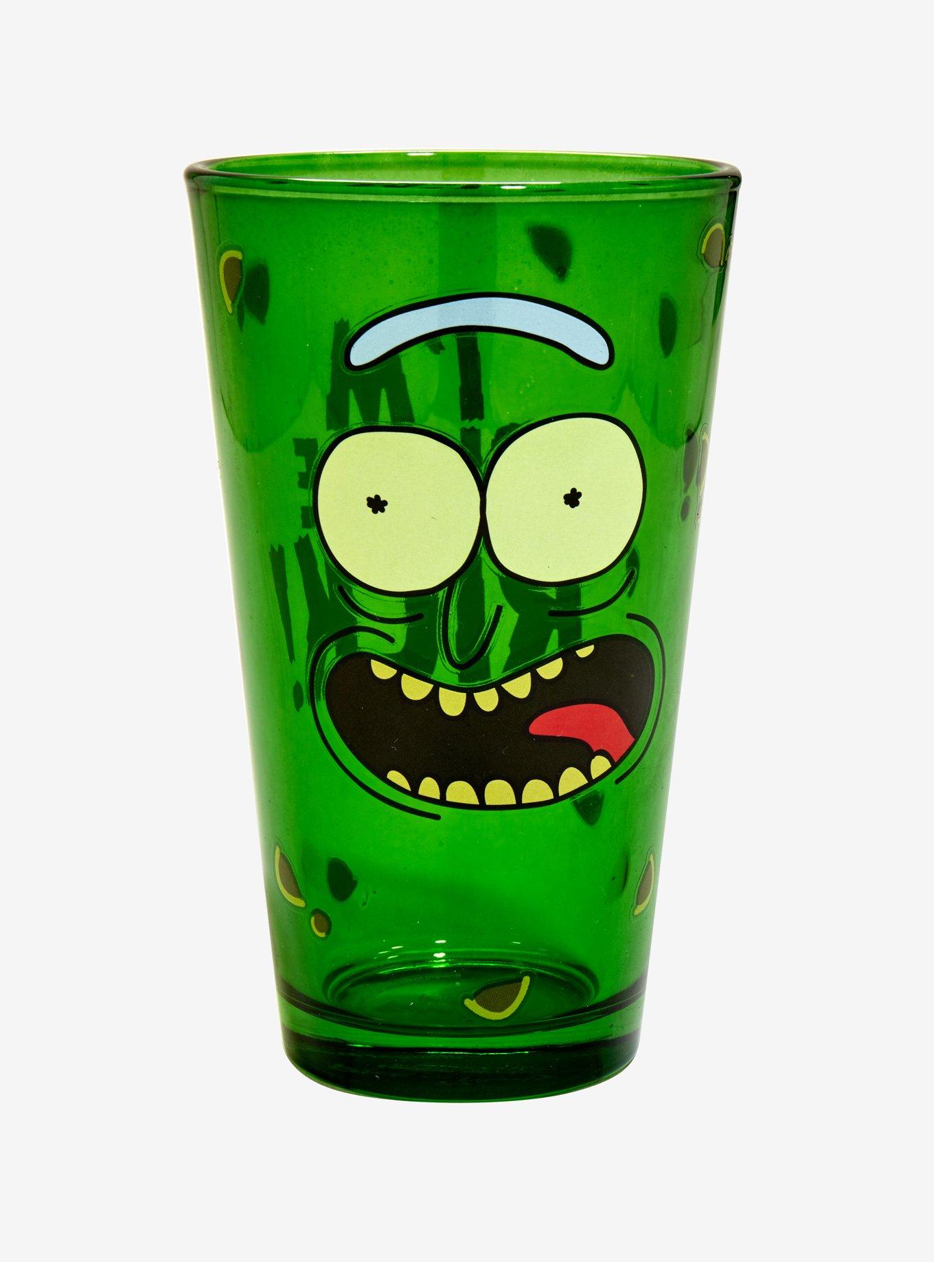 Rick And Morty Pickle Rick Pint Glass | Hot Topic