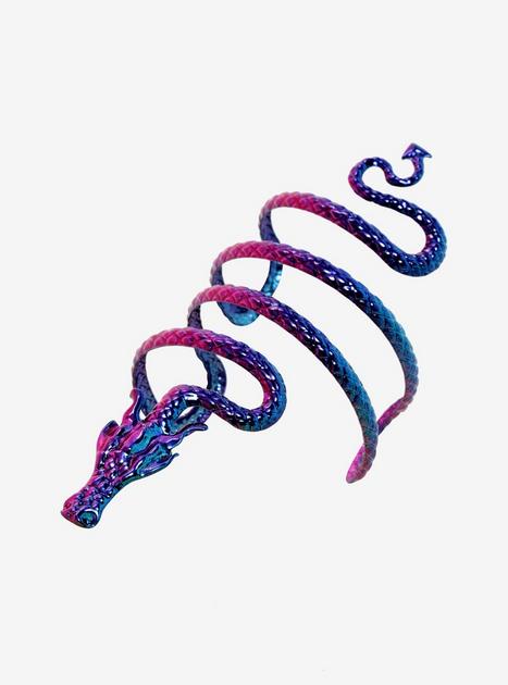Blackheart Anodized Dragon Cuff Bracelet | Hot Topic