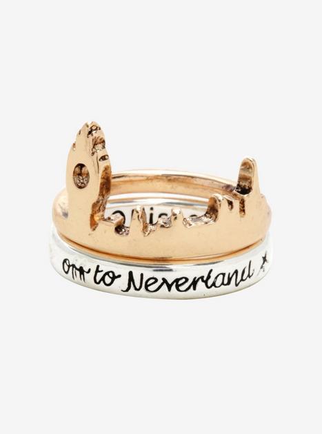 Disney Peter Pan Off To Never Land Ring Set | Hot Topic