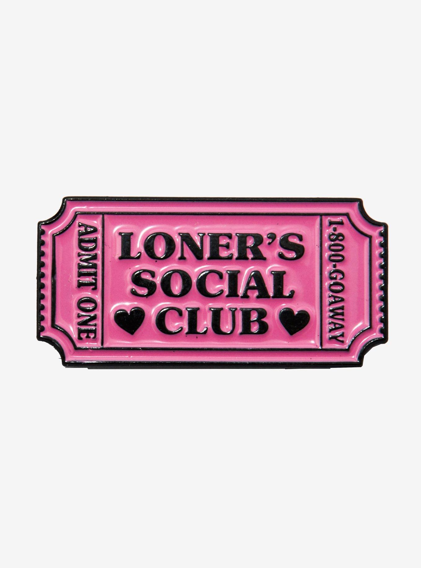 Loner's Social Club Enamel Pin | Hot Topic