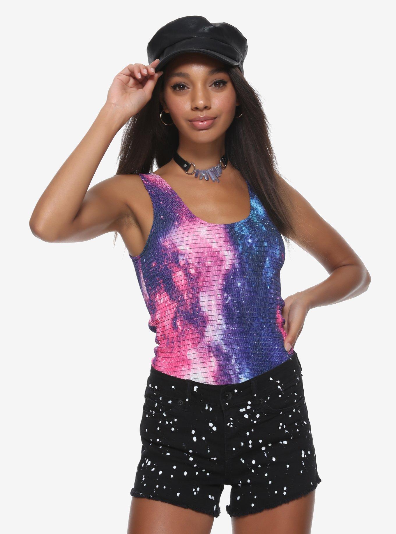 Galaxy Girls Smoked Tank Top | Hot Topic