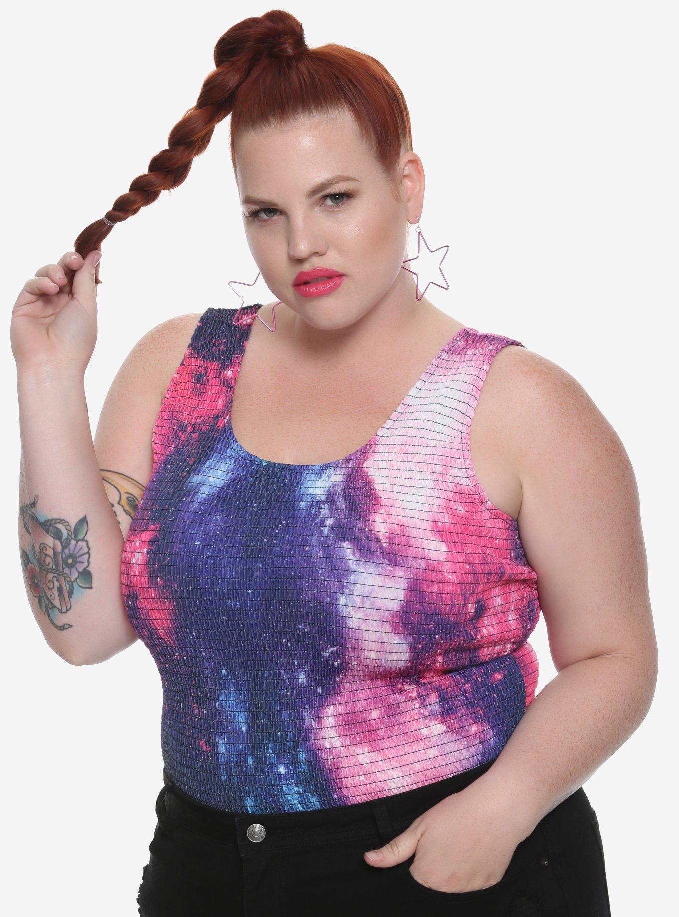 Galaxy Girls Smoked Tank Top Plus Size | Hot Topic