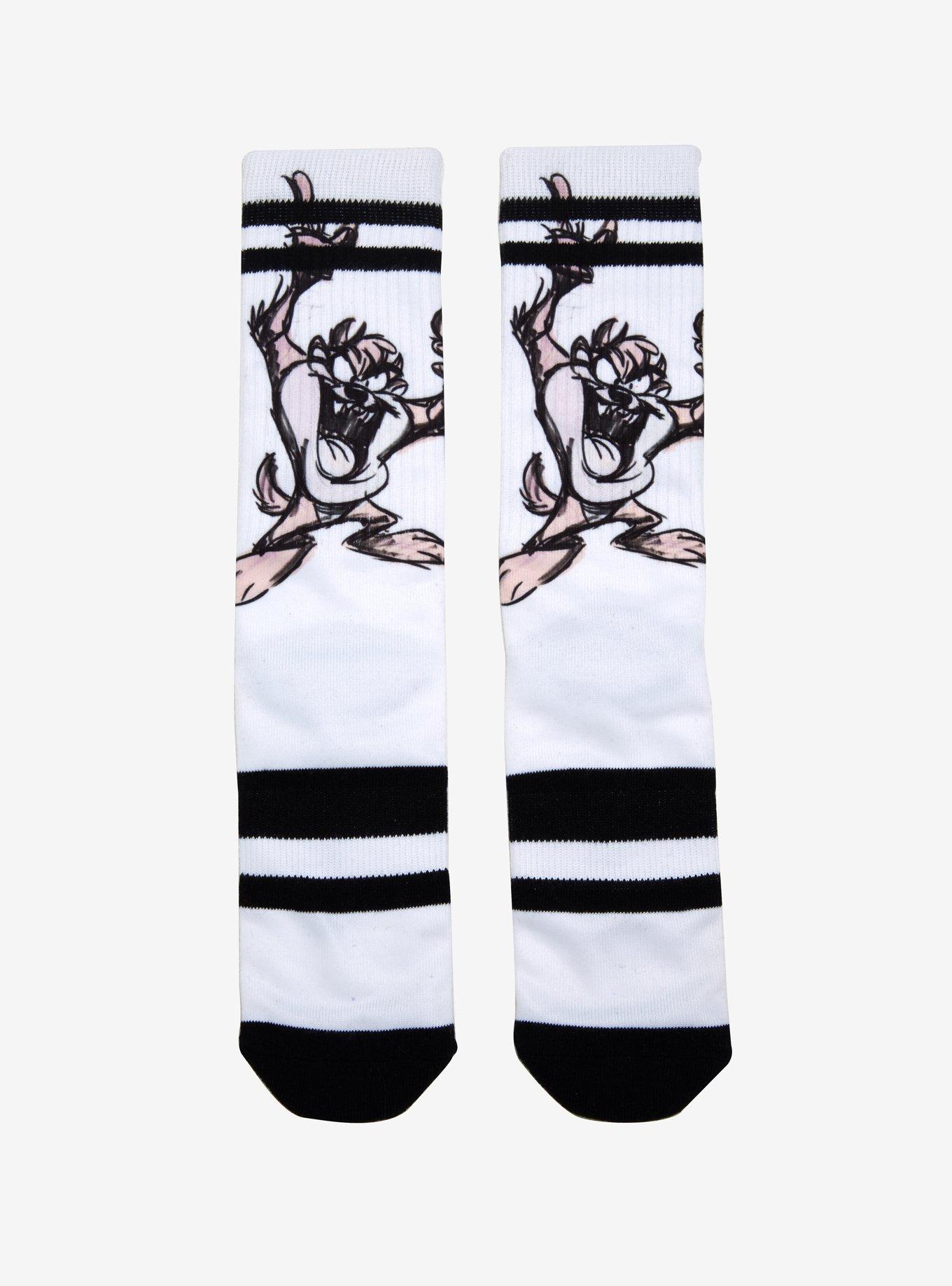 Looney Tunes Taz Varsity Crew Socks | Hot Topic