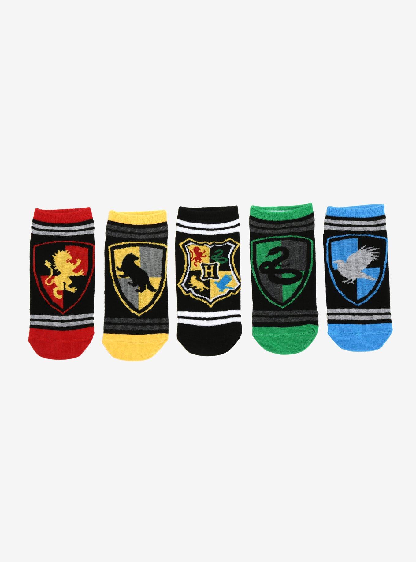 Harry Potter House Crest No-Show Socks 5 Pair | Hot Topic