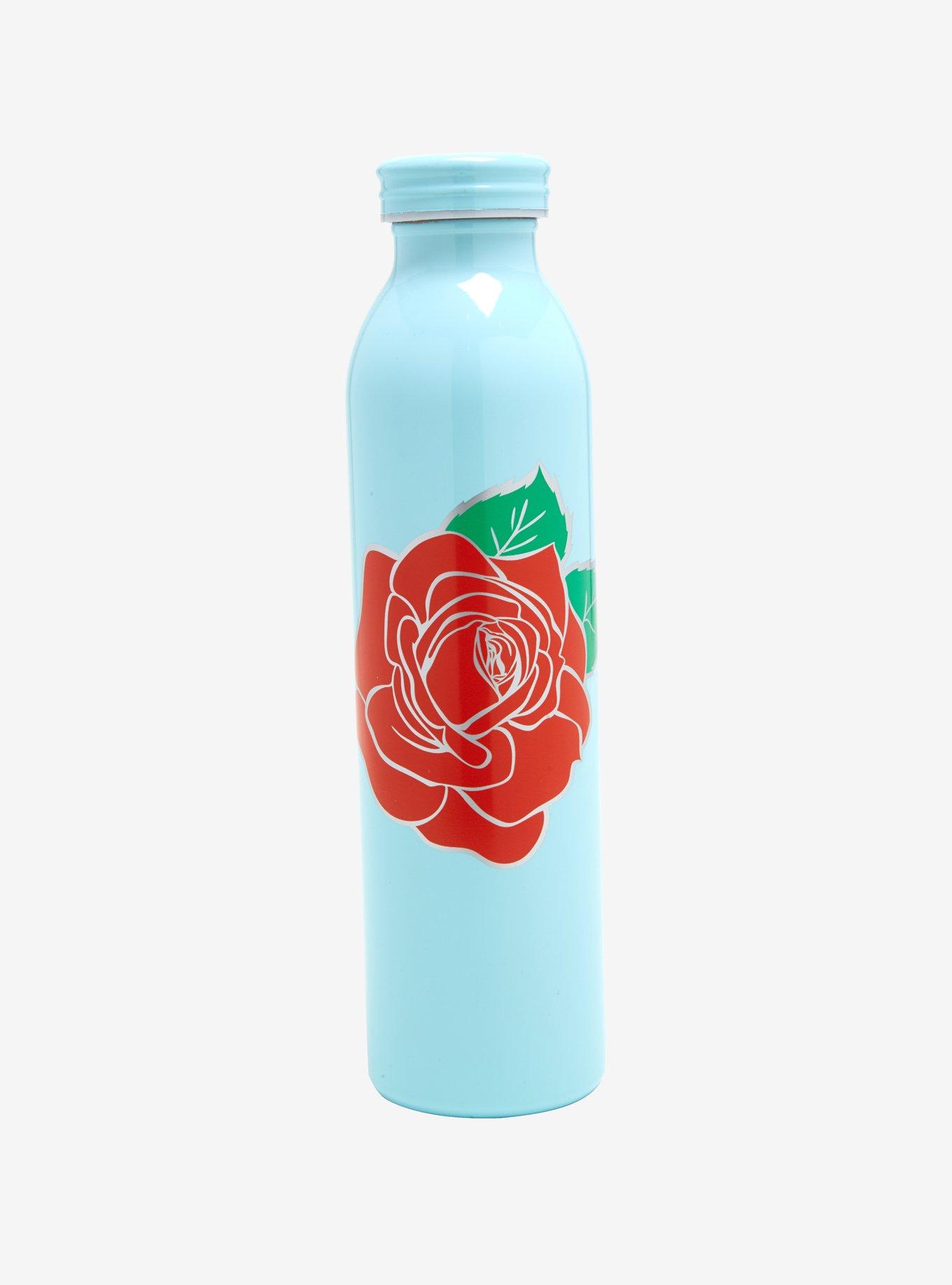 Blue Stainless Steel Rose Water Bottle | Hot Topic
