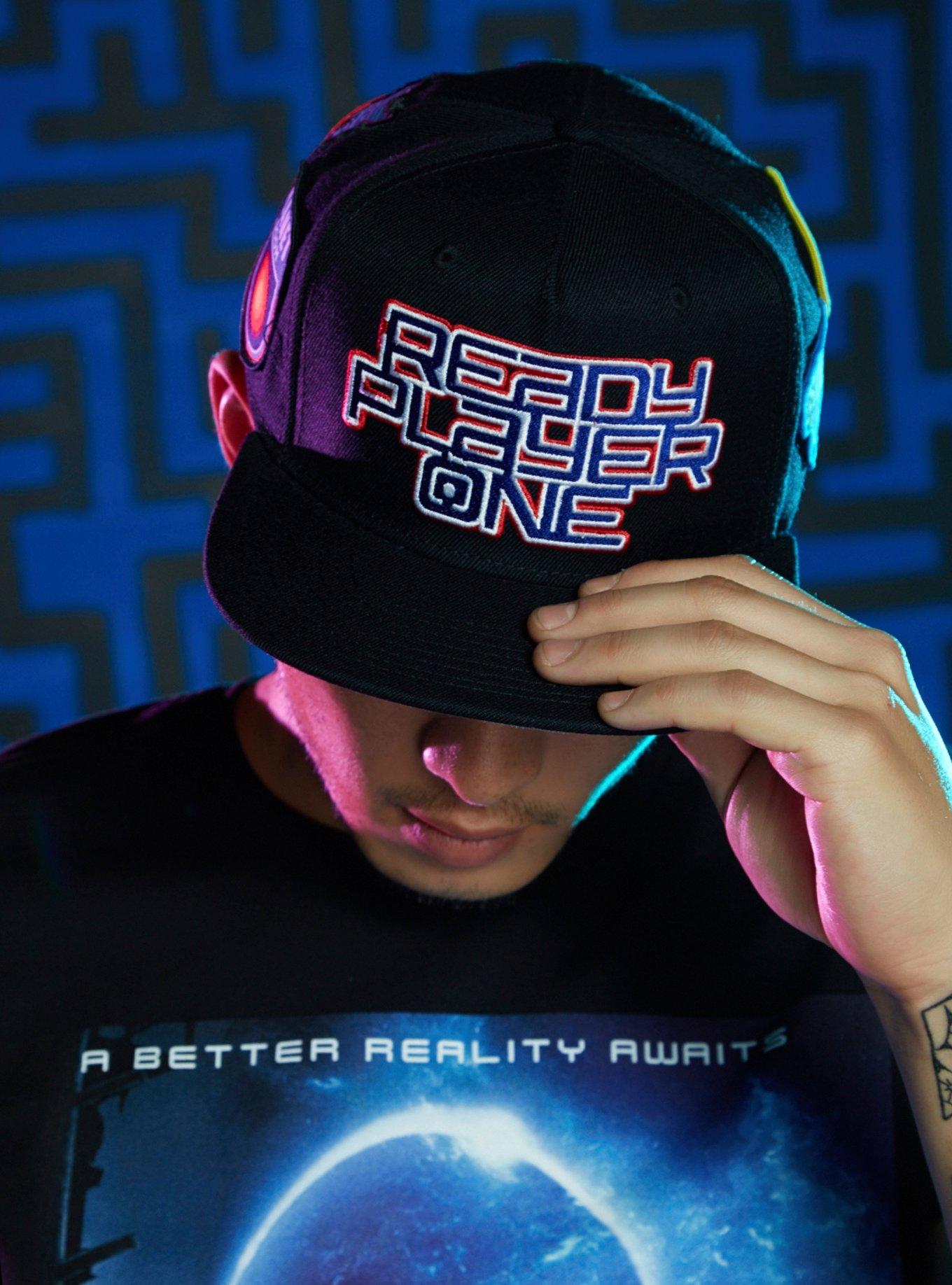 Ready Player One Logo Omni Patches Snapback Hat | Hot Topic