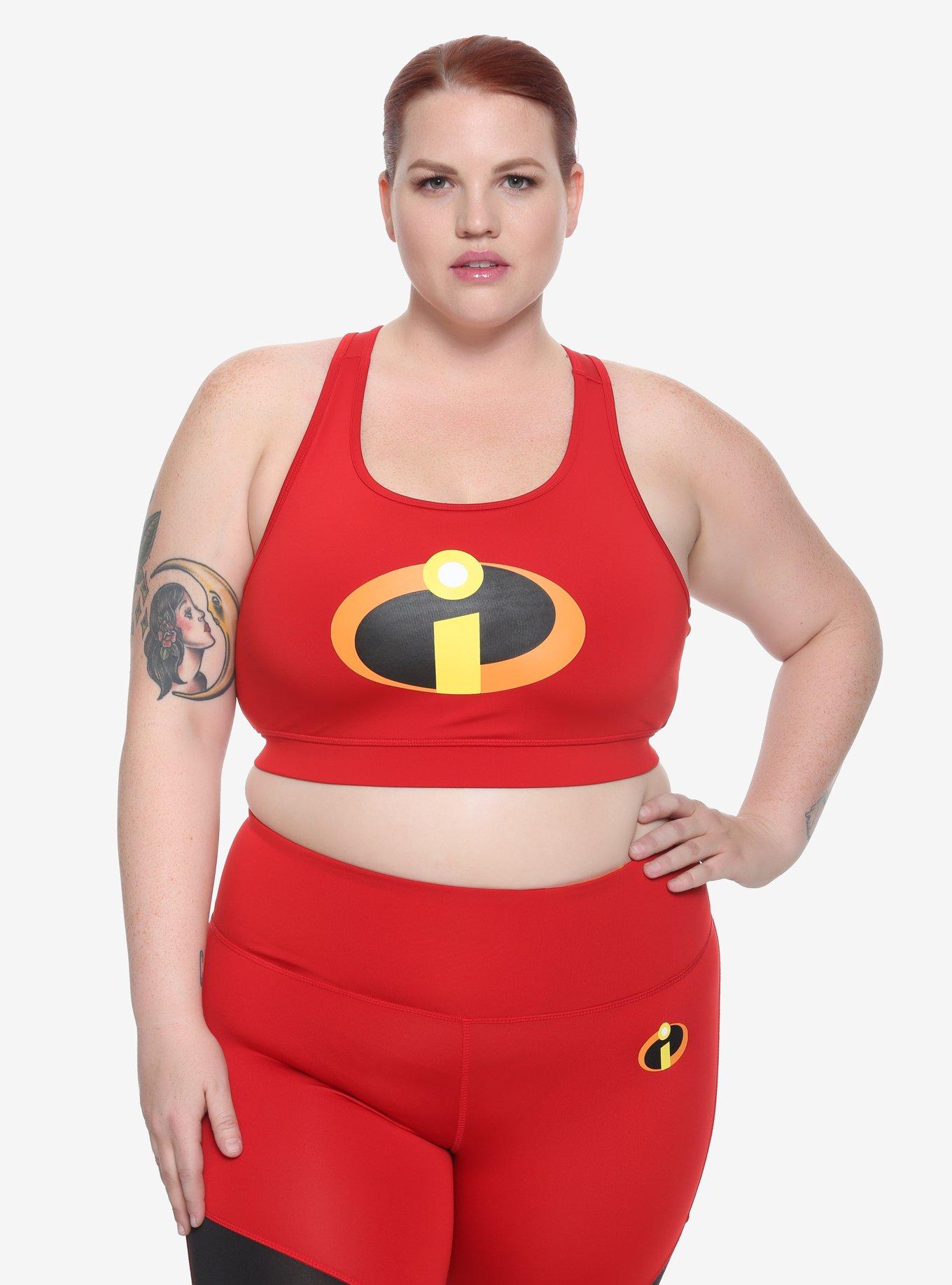 Her Universe Disney Pixar The Incredibles Low-Impact Sports Bra Plus ...