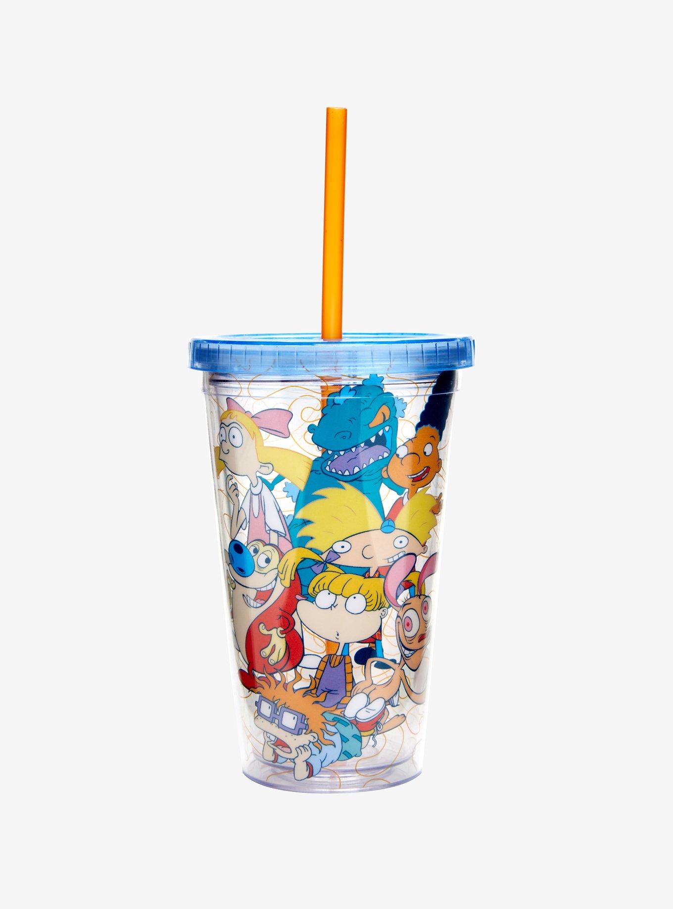 Nickelodeon Retro Characters Acrylic Straw Cup | Hot Topic