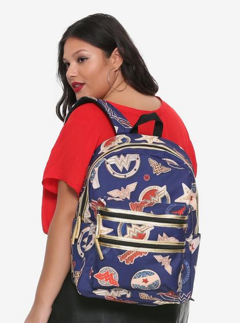 DC Comics Wonder Woman Double Zipper Pocket Backpack | Hot Topic