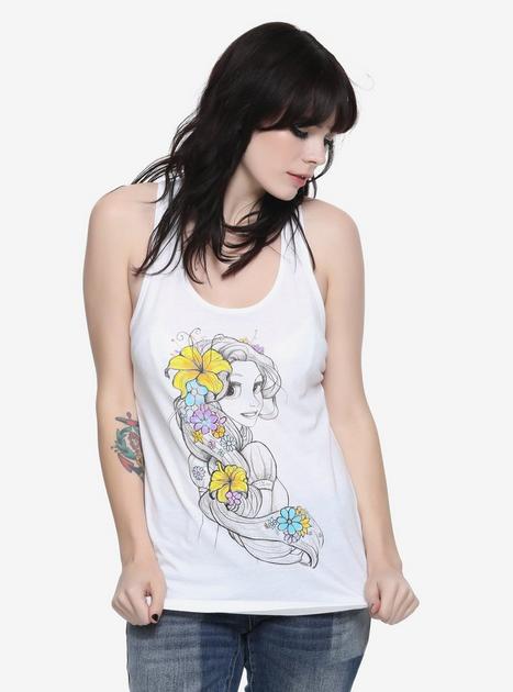 Disney Tangled Rapunzel Flower Hair Girls Tank Top | Hot Topic
