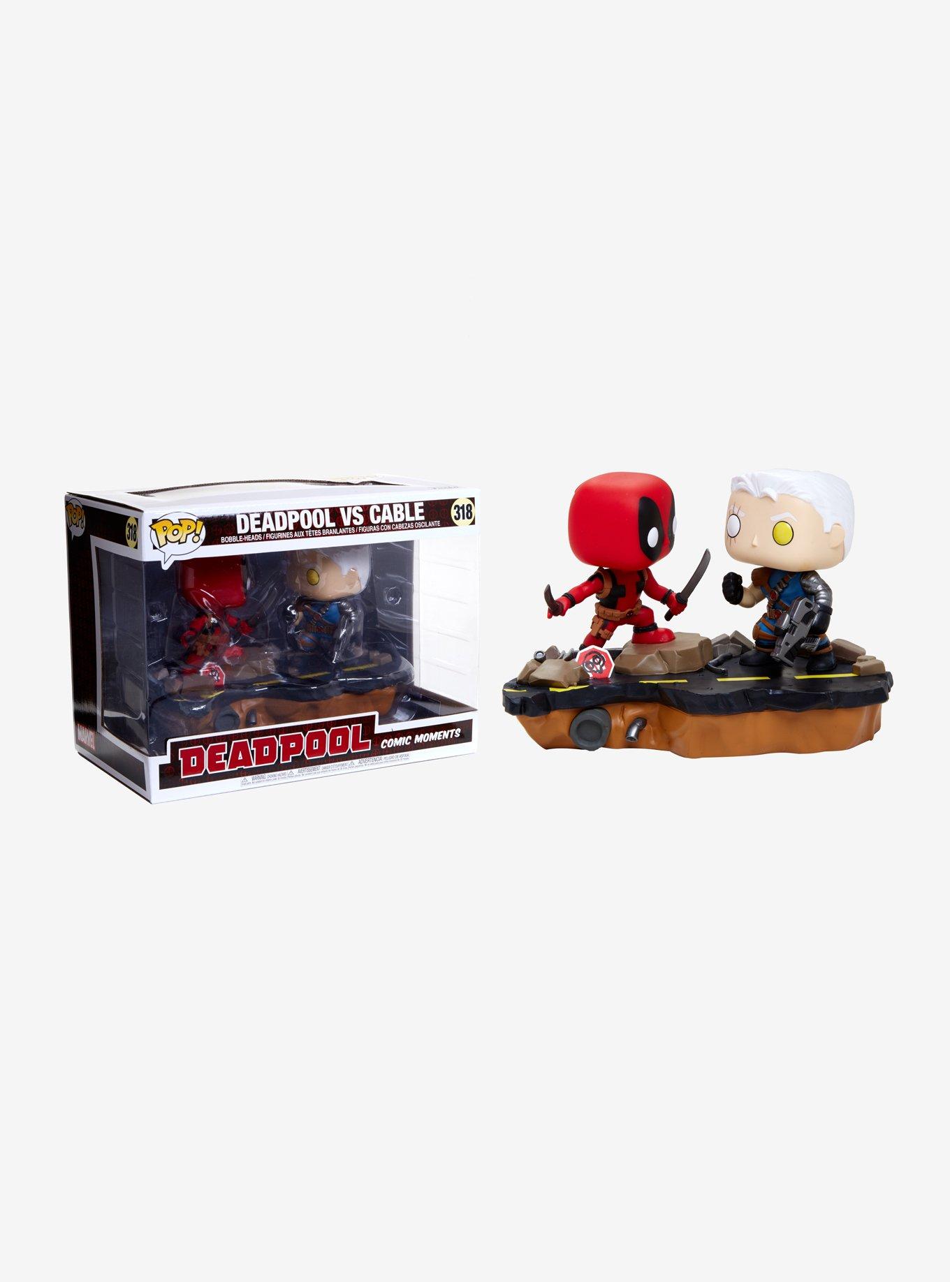 Funko Pop! Marvel Deadpool Deadpool Vs. Cable Comic Moments Vinyl ...