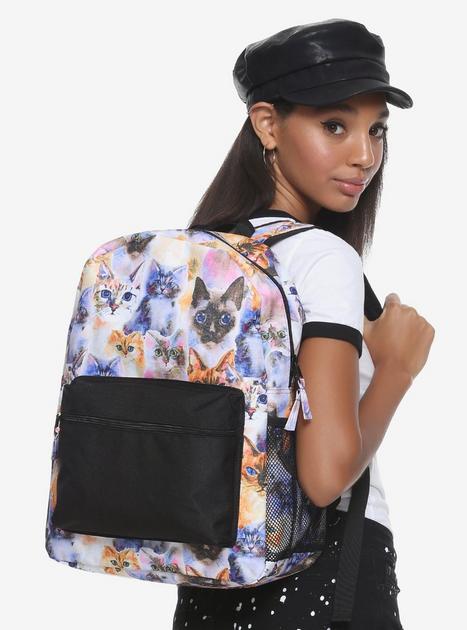 Kitty Print Backpack | Hot Topic