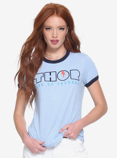 Marvel Thor God Of Thunder Womens Ringer Tee - BoxLunch Exclusive ...