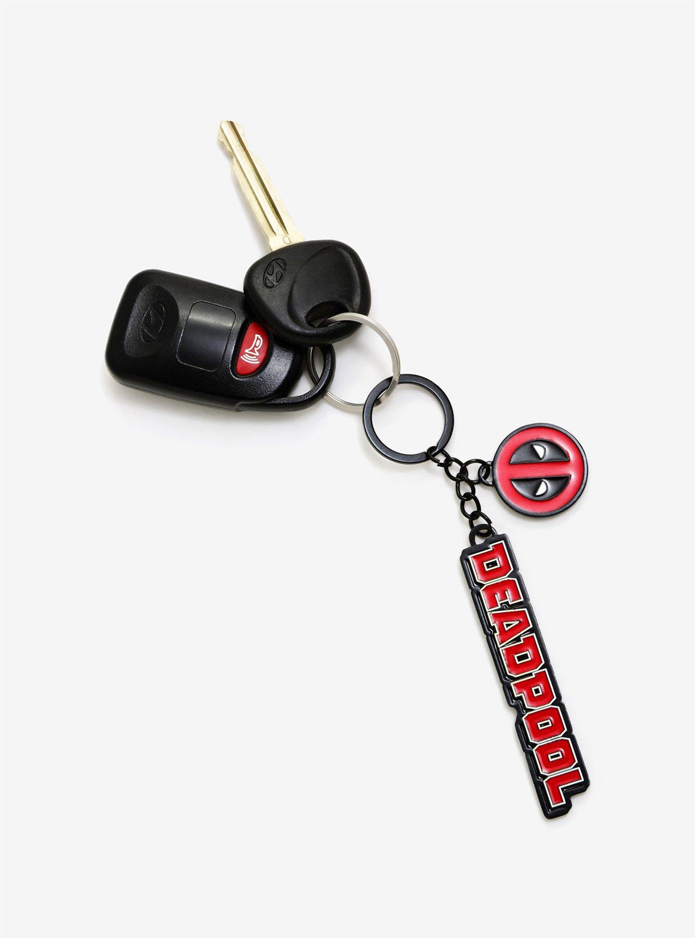 Marvel Deadpool Logo Metal Key Chain | BoxLunch