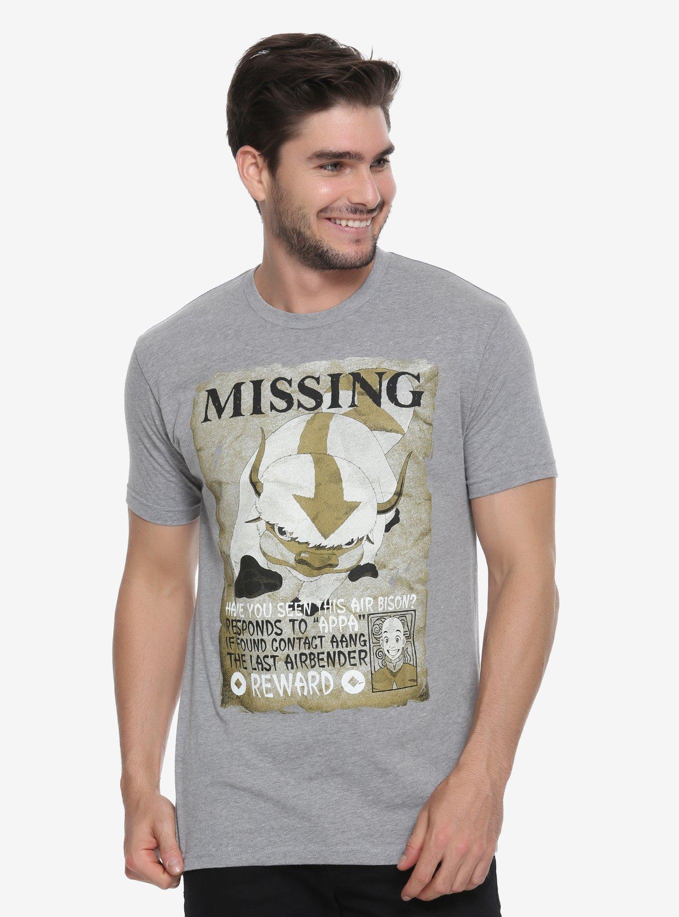 Avatar: The Last Airbender Missing Appa T-Shirt - BoxLunch Exclusive ...