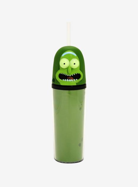Rick And Morty Pickle Rick Cup With Straw | BoxLunch