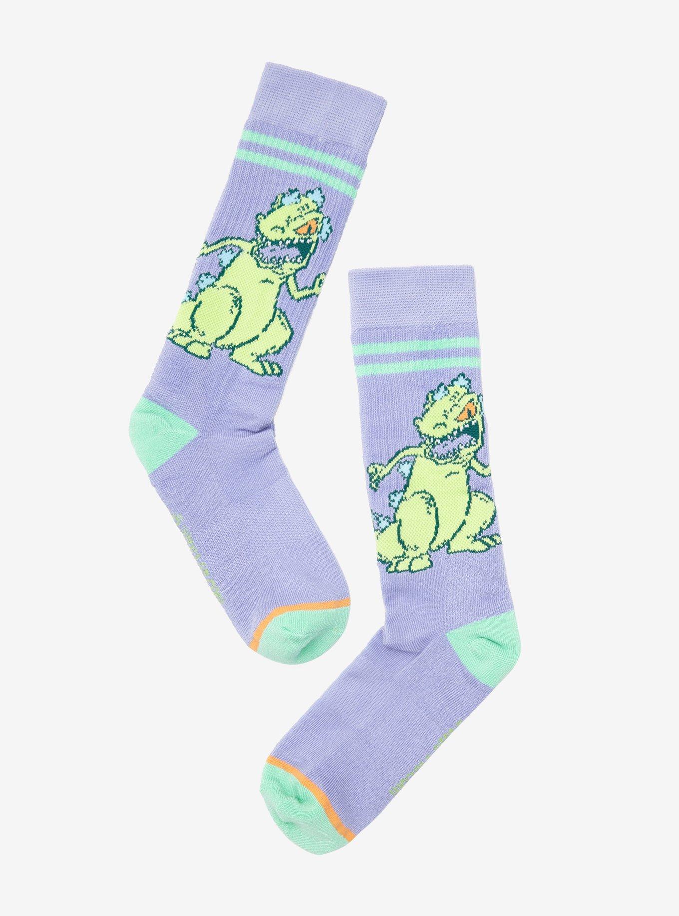 Rugrats Reptar Striped Crew Sock | BoxLunch