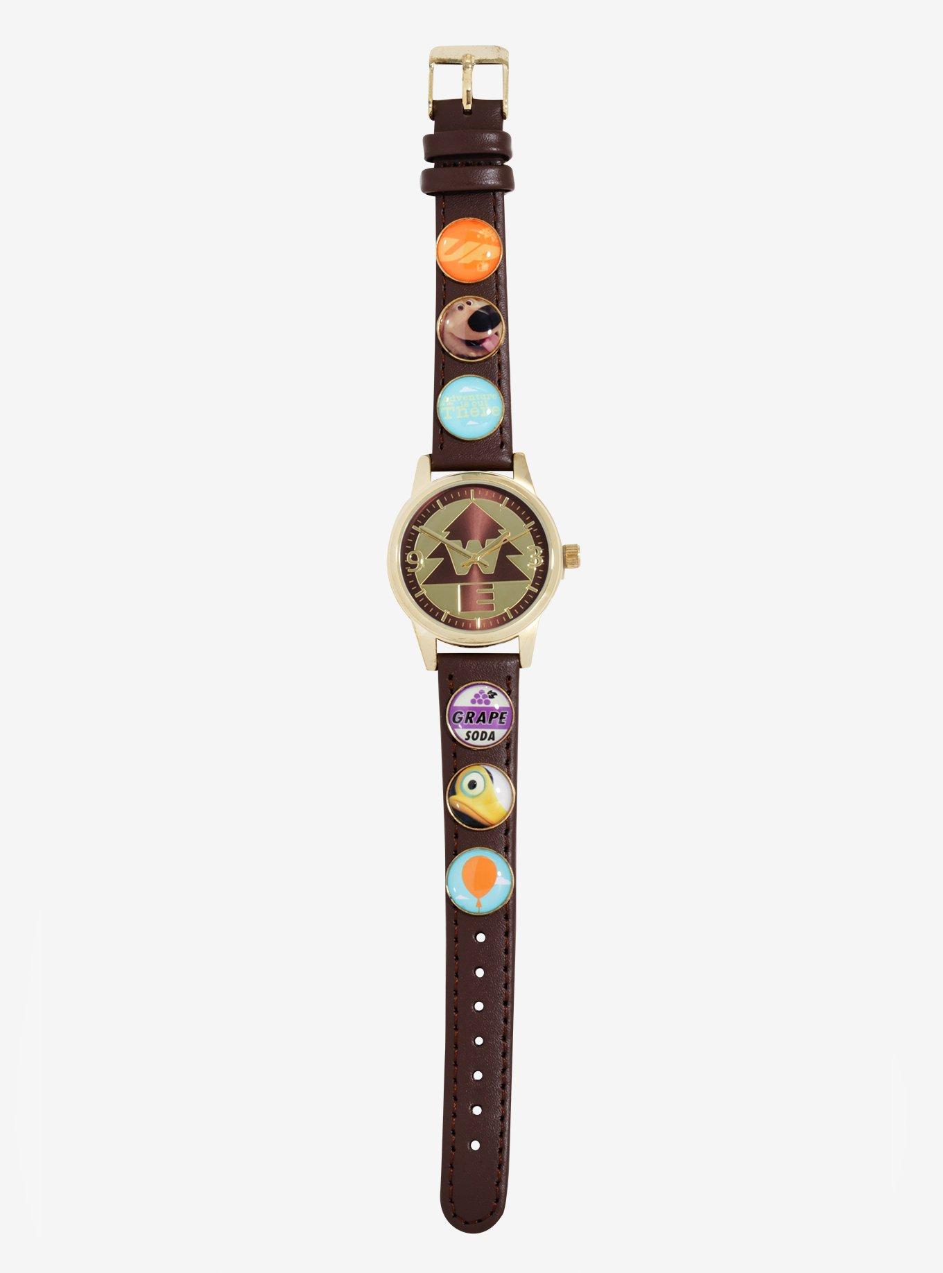 Disney Pixar Up Leather Button Watch - BoxLunch Exclusive | BoxLunch